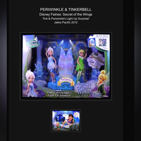 Disney | Toys | Rare Disney Fairies Tink And Periwinkle Light Up ...